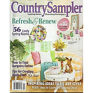 COUNTRY SAMPLER, MAGAZINE, REFRESH & RENEW MARCH, 2020 VOL.37 ISSUE NO.2