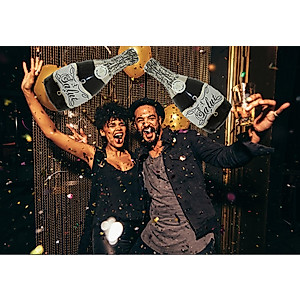 Black Champagne Bottle Balloons Salut Foil Aluminum Balloon Birthday Party Supplies Baby Shower Wedding Engagement Party Decorations