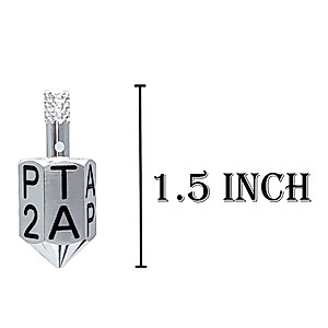 LEGENDARY-YES Put and Take Spinner - Solid Brass Spin Dice Game of Chance Gambling TOP DICE Type Game Silver Coating