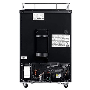 EdgeStar BR3002SS 24 Inch Wide Kegerator Conversion Refrigerator for Full Size Keg - Stainless Steel