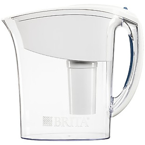Brita Small 6 Cup Water Filter Pitcher with 1 Standard Filter, BPA Free – Space Saver, White
