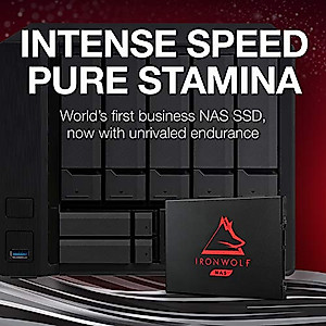 Seagate IronWolf 125 SSD 4TB NAS Internal Solid State Drive - 2.5 Inch SATA 6Gb/s speeds of up to 560MB/s, 24x7 performance with Rescue Service (ZA4000NM1A002)