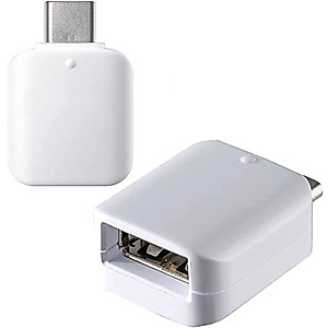 Fast Adaptive Wall Adapter Charger for Galaxy S10 S9 Plus Note 9 S8 Note 8 EP-TA20JBE - 6 Foot Type C/USB-C Cable and OTG Adapter - White