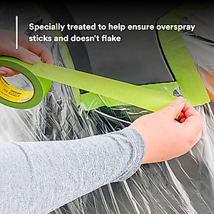 3M Plastic Sheeting 06723, High Density, Tear Resistant, Durable, Easy To Cut, 12 ft x 400 ft