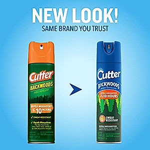 Cutter Backwoods Insect Repellent 11 Ounces, Aerosol, Repels Up To 10 Hours