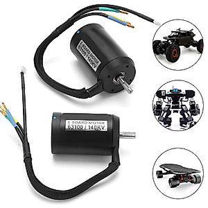 EVTSCAN 63100 140kv Brushless Motor for Electric Mountain Bike for Electric Skateboard 5kw Glues Filled(8mm Round Shaft)