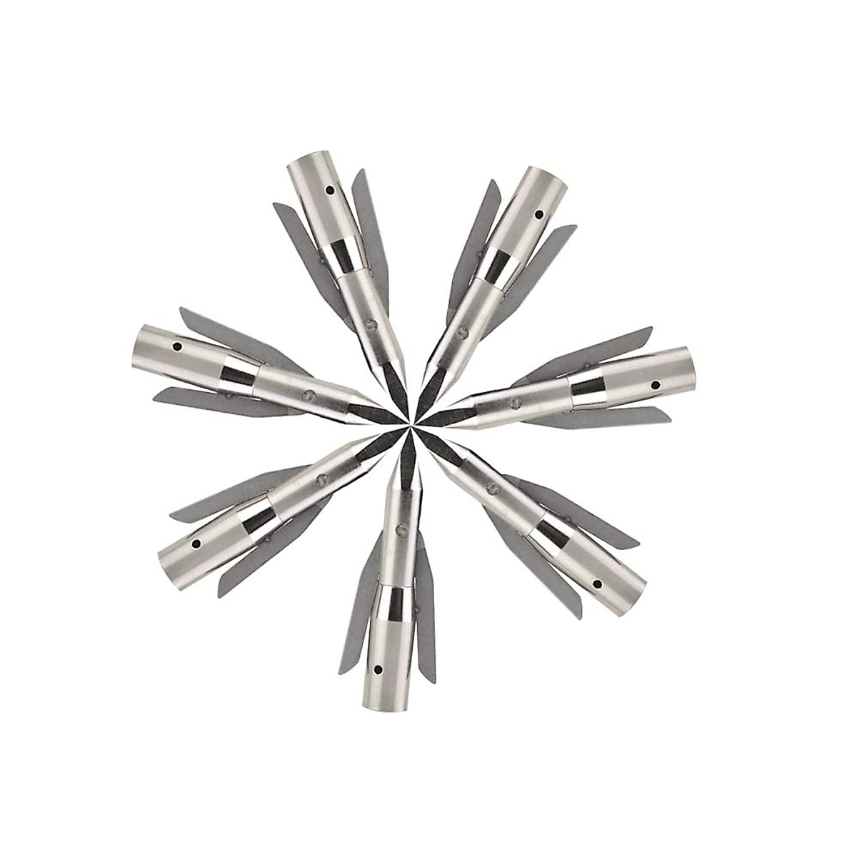 SHARROW 6/12 Pcs Archery Bowfishing Broadheads Stainless Steel Arrowhead Arrow Point Hunting Broadheads 288 Grain 2 Blades Screw in Arrow Tips (6 pcs)