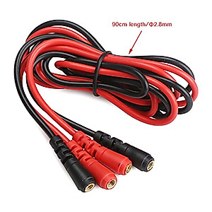 DROK® Multimeter Test Leads Kit, Replaceable Digital Multimeter Accessories, DMM Universal Combined Test Probes Cable Set, Banana Plugs Alligator Clips Replacements for Electronic Automotive