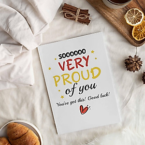 MiHowe So Proud of You Card, Congratulation Card for New Job, Good Luck Card, Achievement Card for Milestones, Promotion Card, Encouragement Card, Congrats Greeting Card,Leaving Card,Passed Exam Card