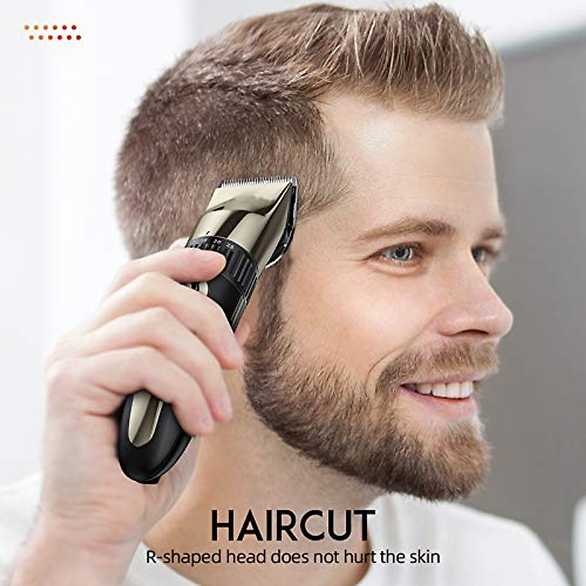 BESTRONG Luxury Cordless Hair Clippers for Men, Professional Hair Trimmer - Rechargeable High Capacity Battery, Clippers for Hair Cutting Home Barber Kit, Beard Trimmer with LED Display Waterproof