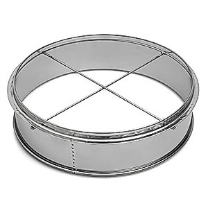 Mopalo 12" Soil Sieve Set with 4 Interchangeable Mesh Screens 1mm, 3mm, 5mm, and 7mm - Garden Sifter for Rocks, Seeds, Dirt, Compost and Potting Soil