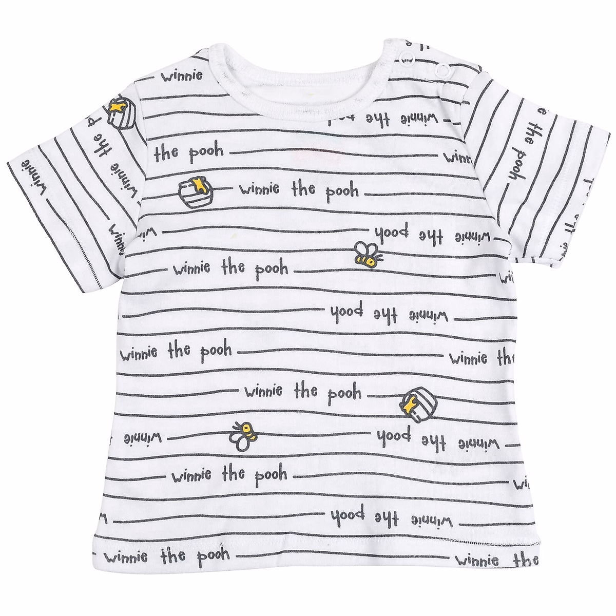 Disney Winnie the Pooh Baby Boys 3 Piece Outfit Set: Overalls T-Shirt Hat 12 Months