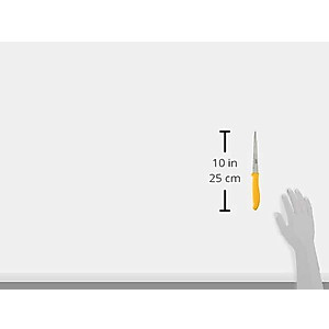 ALLEX Cardboard Cutter Tool Japanese Stainless Steel 5 Inch, Corrugated Cardboard and Styrofoam Cutter, Made in JAPAN, Serrated Sharp Blade, Yellow