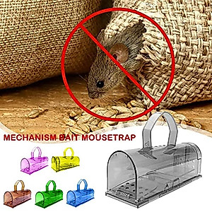 Yiexson 1pcs Reusable Abs Plastic Humane Mouse Traps Live Catcher Pest Controller Kids/Pets Outdoor Safe Garden U5b8 for Garage Home