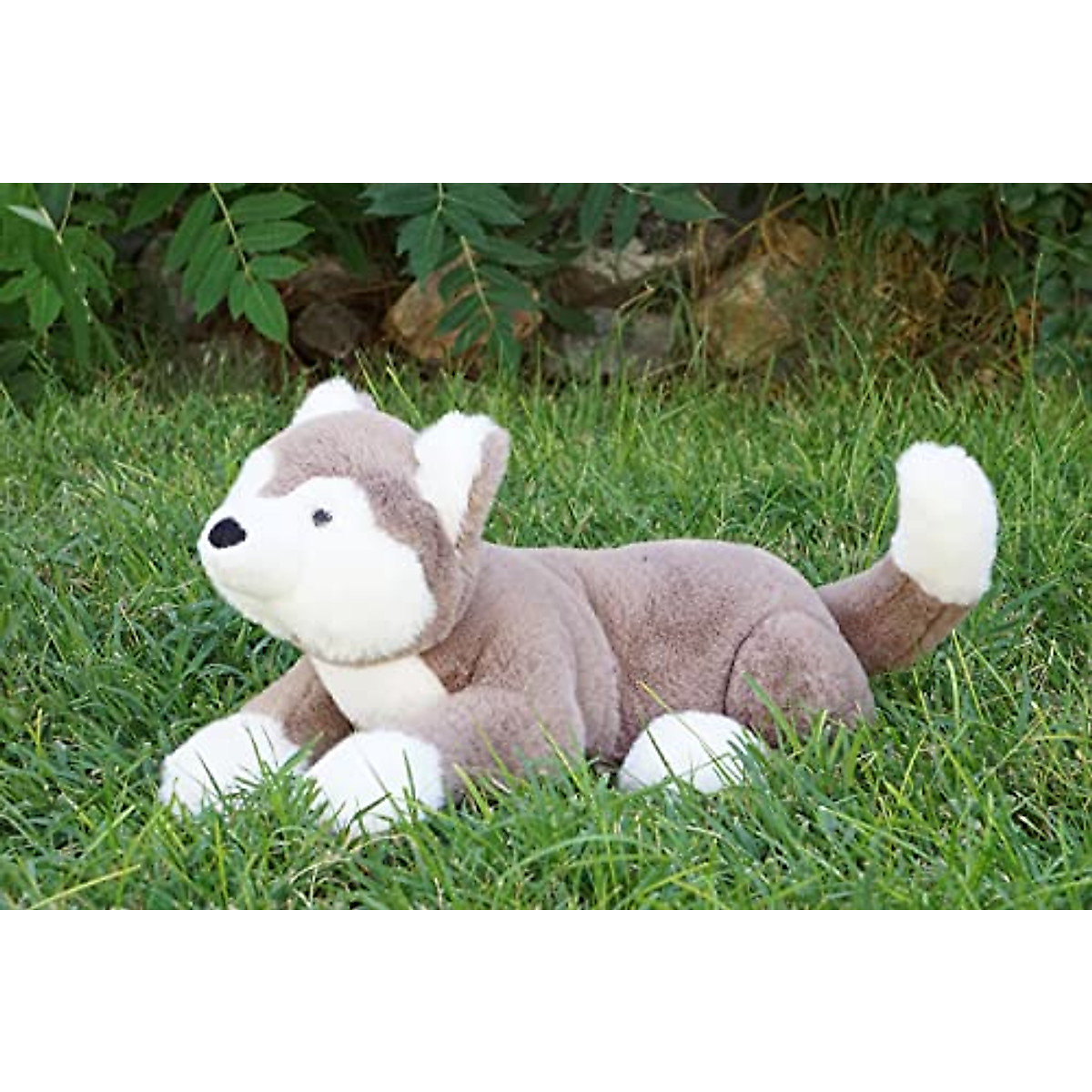 SENSORY4U Dog Weighted Stuffed Animal Puppy Wolf Plush Toy - 2.5lb Sensory Tool for Stress Relief and Comfort - Sensory Therapy for Kids and Adults