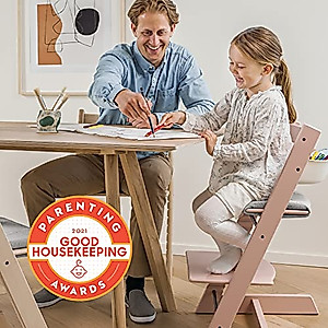 Stokke Tripp Trapp Chair from, Oak Brown - Adjustable, Convertible Chair for Toddlers, Children & Adults - Comfortable & Ergonomic - Made with Oak Wood