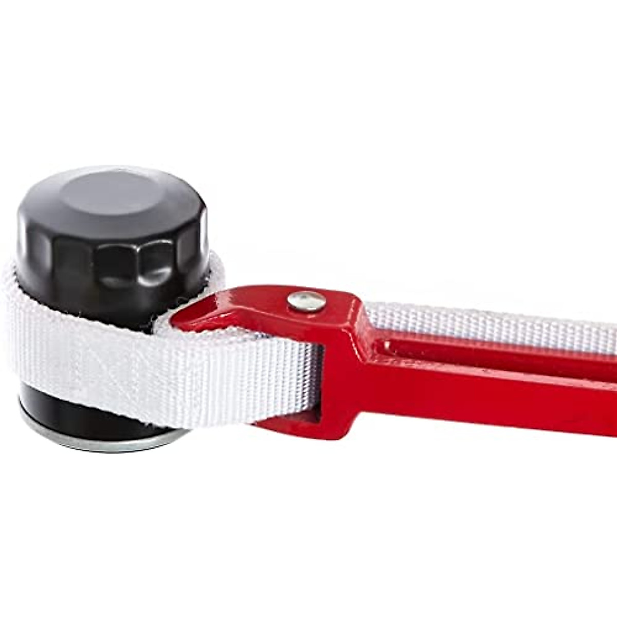 HOMEGOAL 12 Inch Multi-Purpose Strap Wrench Adjustable Pipe Wrench Anti-sliding Wrench, Double Layered Thickened Nylon Strap