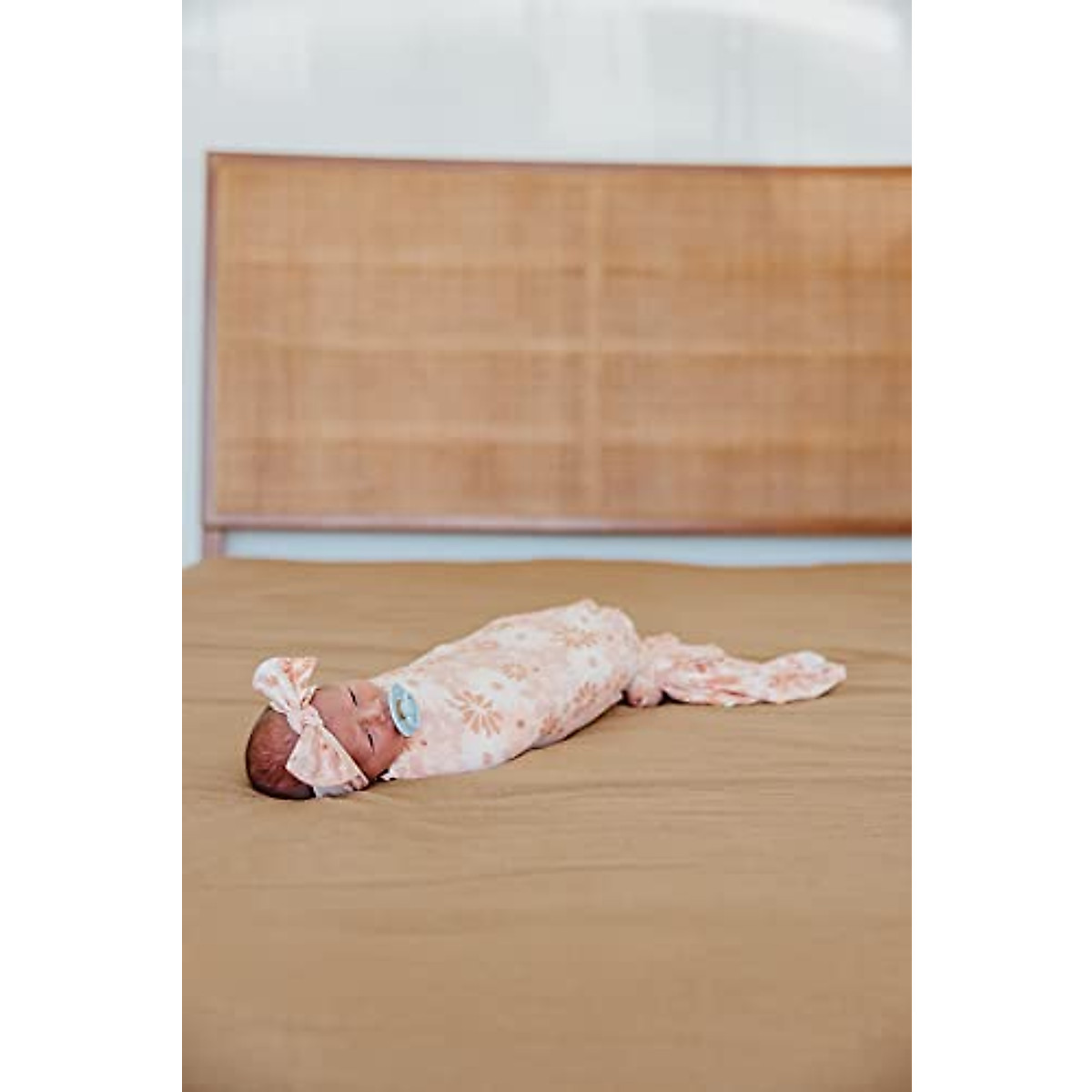 Copper Pearl Baby Stretchy Soft Knit Headband Bow Penny