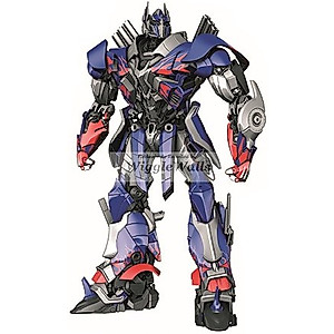 10 Inch Optimus Prime Decal Transformers Autobots Robots Removable Peel Self Stick Adhesive Vinyl Decoration Wall Sticker Art Kids Room Home Decor Boy Children Nursery 6 x 10 Inches