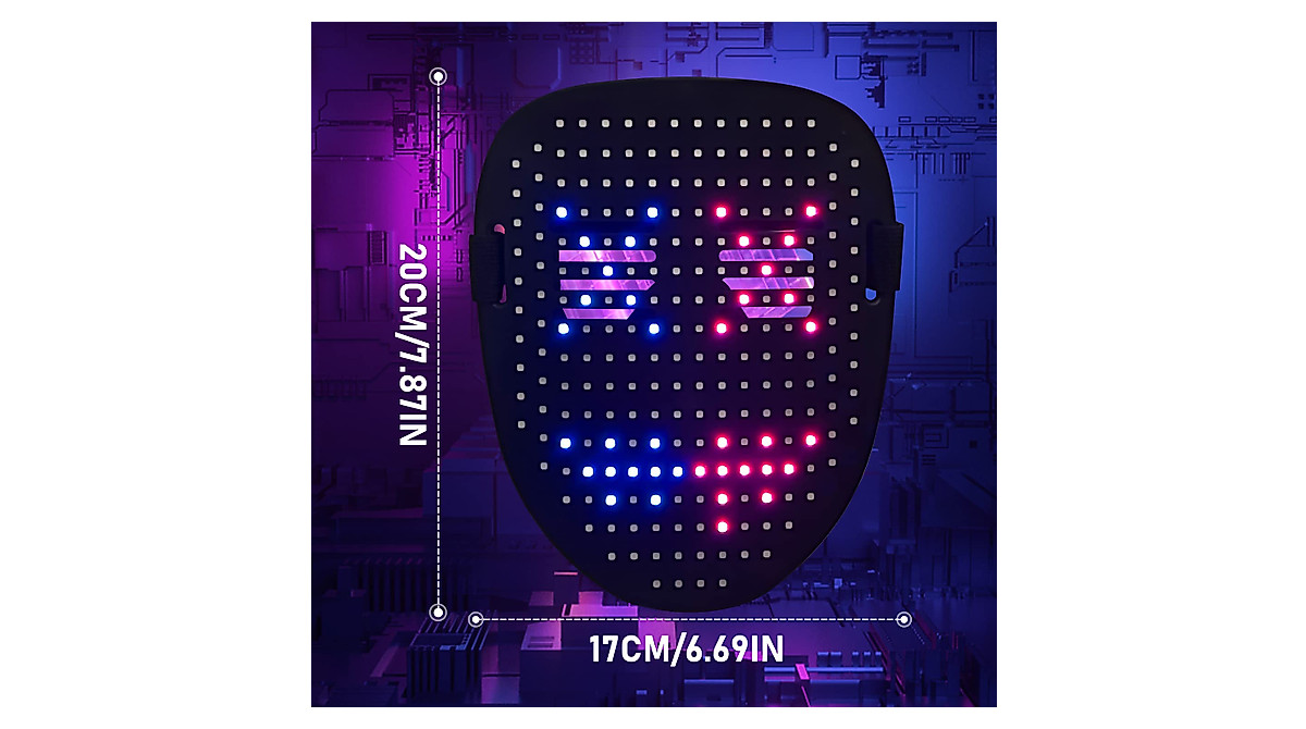 MOYACA LED Mask - Gesture Sensing & 50 Patterns
