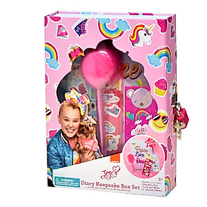 Gift Boutique JoJo Siwa Coloring and Activity Set, Diary Journal Art Kit with Lock and Key, Drawing Sketch Pad Notebook, Pen, Craft Stickers Bookmark for Girls Boys and Kids