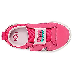 UGG Unisex-Child Rennon Low Watermelon Stuffie Sneaker, Watermelon, 12 Little Kid