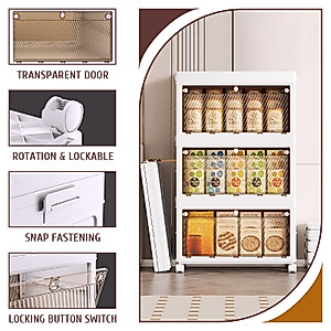 QudraKast 3-Tier Stackable Plastic Storage Bins - 67QT Stackable Storage Bins - Closet Organization and Storage, Suitable for Bedroom, Organization and Storage Boxes for Study, Toy Room, Office