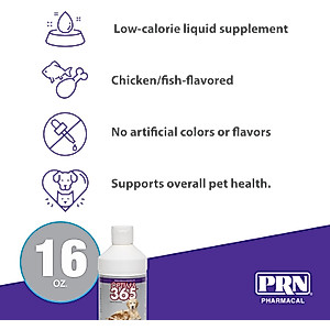 PRN Pharmacal OPTIMA 365 - Essential Fatty Acids Nutritional Supplement for Cats & Dogs - With Omega-3, Omega-6, Omega-9, & Other Vitamins & Minerals to Support Overall Pet Health - 16 Fl Oz