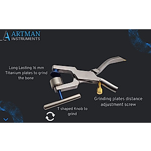 Bone Morselizer Bone Mill Crusher with Titanium Plates Dental implant Bone Grafting