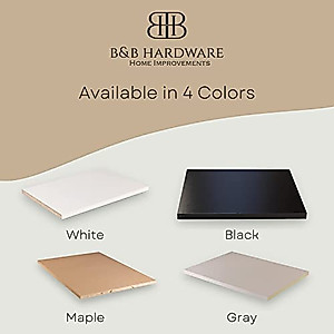 White Cabinet Shelves Melamine 1/2'' Thick, Custom, Cut to Size. (12'' Depth x 14' Inches Length)