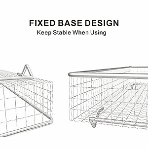 Air Fryer Basket for Oven Compatible with Cuisinart TOA-60 Serie TOA-65 cuisinart air fryer toaster oven, Stainless Steel, Baking, Boiling, Cooling or Drying Used for Convection Ovens Air fryers