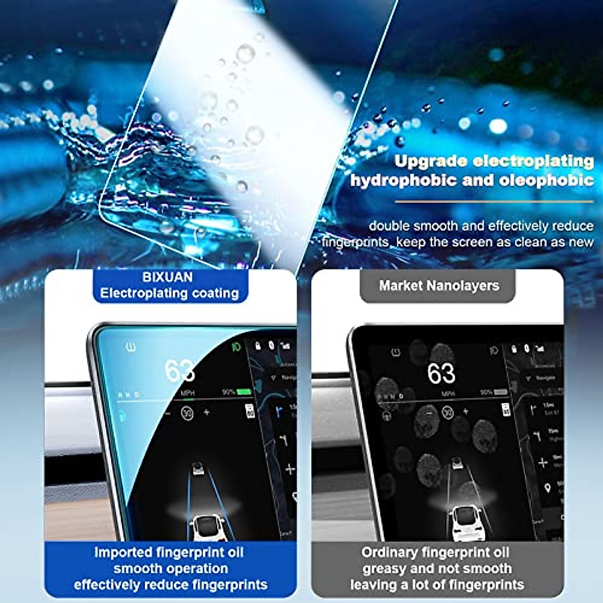 BIXUAN 2022 2023 C-Class C300 Screen Protector Comptible with Mercedes-Benz C Class 2022 2023 W206 Dashboard 12.3-inch Digital Instrument Cluster Screen 9H Hardness Tempered Glass C 300 2022 2023 Accessories Screen Protective Film