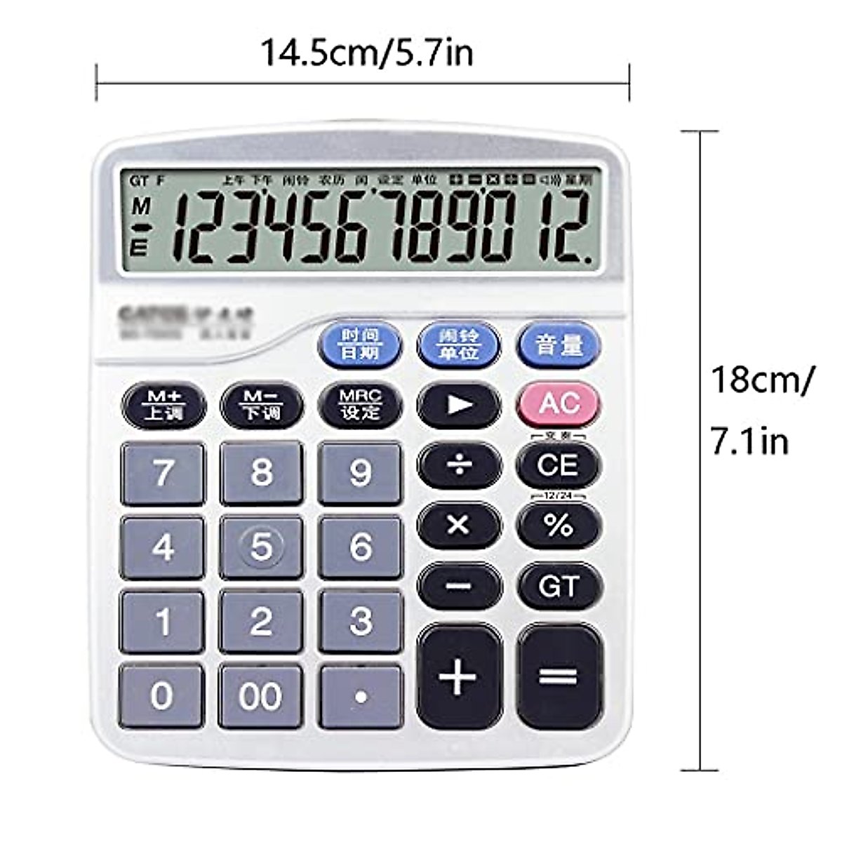 Voice Scientific Calculator,12-Digit Large Keys with Electronic Piano Playing Function Calculator,Suitable Financial Accounting Calculators