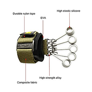 wefaner Finger Strengthener Band Exerciser Trainer Hand Grip Strength,Forearmfor Finger Resistance Band Stretching Rehabilitation Fitness Assist for Arthritis, Carpal Tunnel for Muscle Building and Injury Recovery.