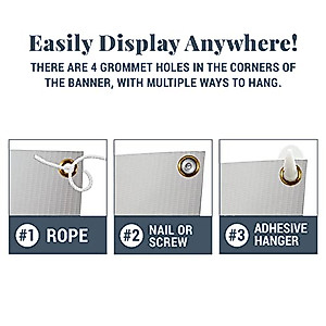 Let's Make Memories Personalized Rustic Floral Celebration Banner - Farmhouse Style - 6ft - Brown