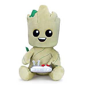 Kidrobot Marvel Guardians of The Galaxy Video Gamer Teen Groot 16 Inch HugMe Shake Action Vibrating Plush