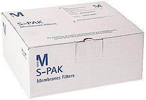 EMD Millipore S-Pak HAWG047S6 Mixed Cellulose Ester Sterile Filter Membrane, 0.45µm Pore Size, 47mm Filter Diameter, White, Gridded Surface (Pack of 600)