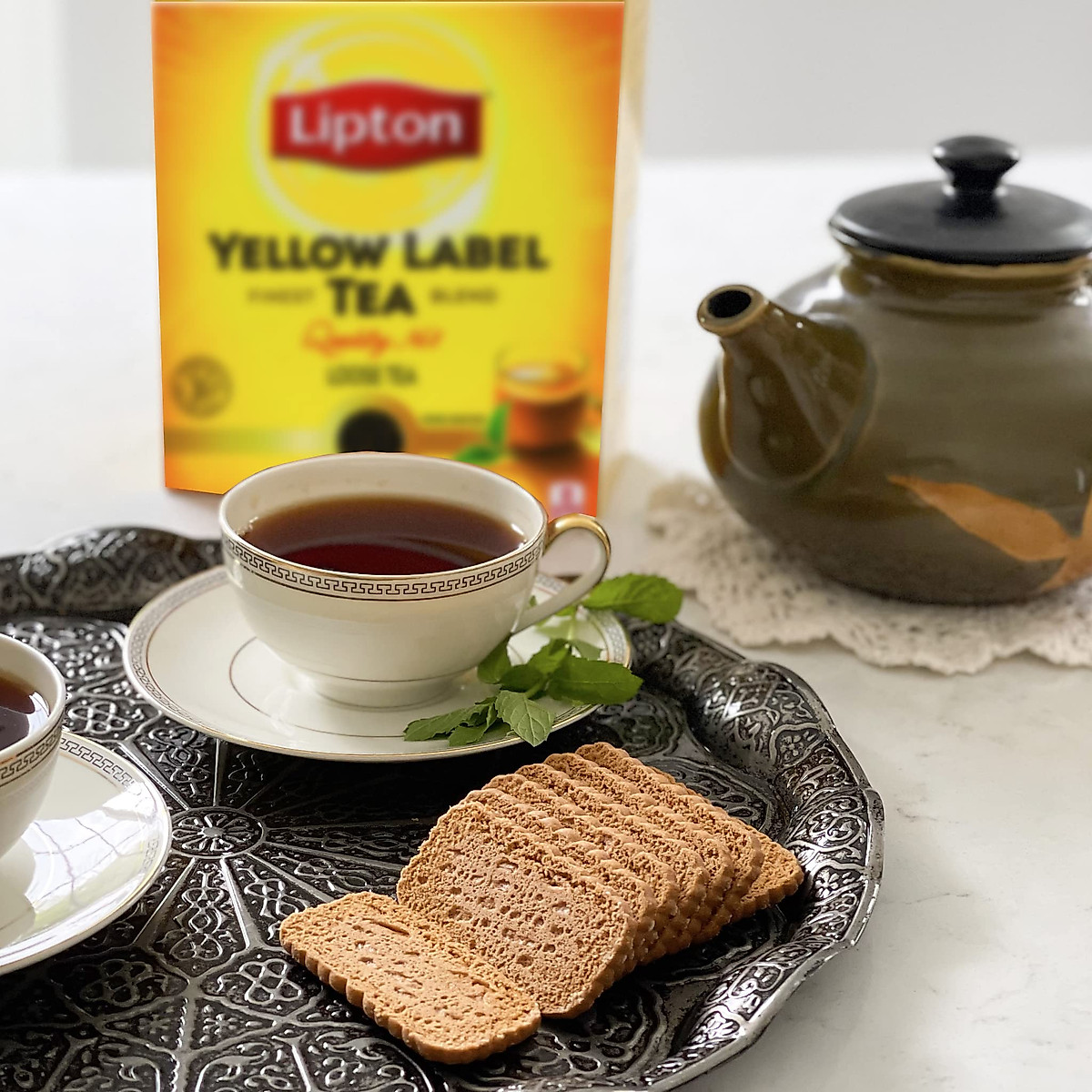Lipton Yellow Label Tea International Blend 31.74oz (Pack of 4)