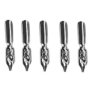 Quill Pen with Carving,Vintage Feather Calligraphy Pen Ink Set with 5 Pen Tip Replacement,Ink Bottle,Handcrafted Feather Pen Gift Box(Grey)