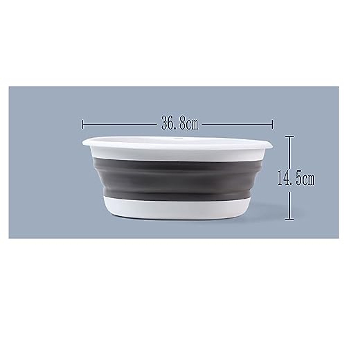 TAMUNI Folding Basin， Folding Wash Basin Portable Laundry Tub Hanging Bathroom Sink Travel Hiking Picnic Cleaning Tool Bathroom Products