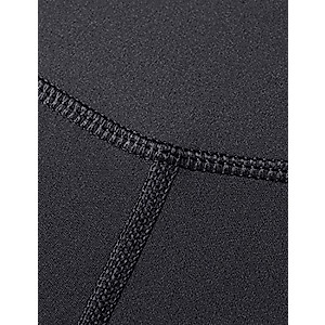 CRZ YOGA Women's Naked Feeling Yoga Pants 25 Inches - 7/8 High Waisted Workout Leggings Black Large