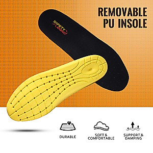 SAFETY LOONG Work Boots for Men Waterproof Soft Toe Non Slip Comfortable Boots