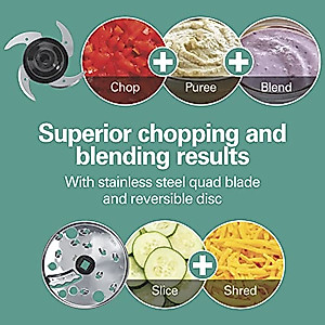 Hamilton Beach Stack & Snap 4-Cup Mini Food Processor & Vegetable Chopper, 250 Watts, for Slicing, Shredding, and Puree, Black (70510)