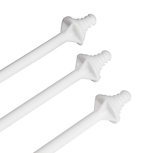 75 Pack Nose Wax Applicator Sticks for Hair Removal, Plastic Waxing Wands (White)