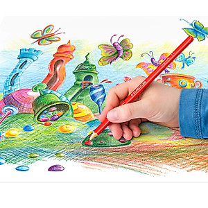 Staedtler Ergosoft Colored Pencils, Set of 12 Colors in Stand-up Easel Case (157SB12)