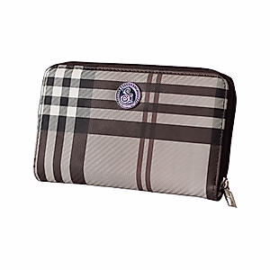 Savvycents Cash Budgeting Wallet (Brown plaid), Zip Around, Accordion File System, Wristlet Strap, Women's Wallet