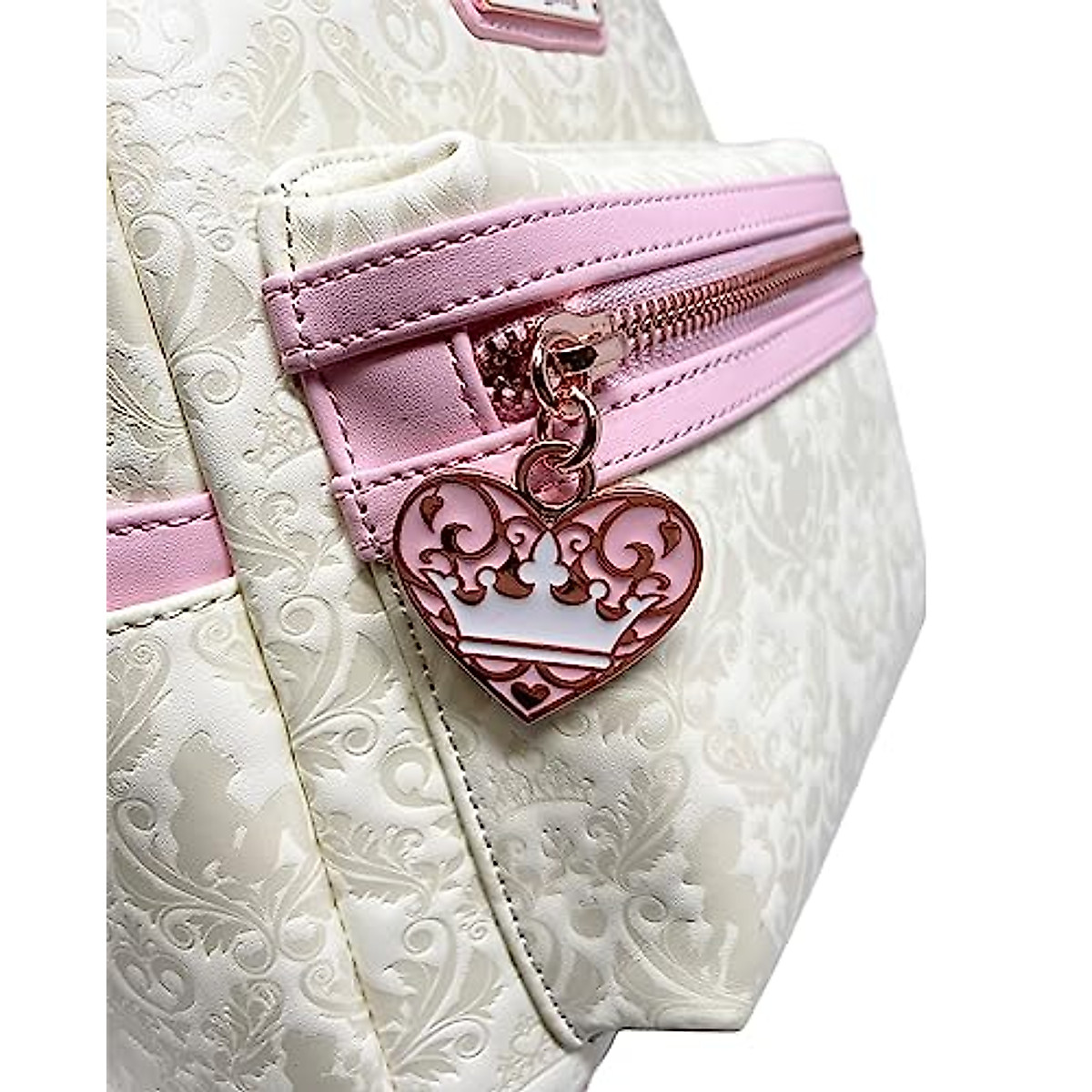 Loungefly Disney Princesses Damask Debossed Womens Double Strap Shoulder Bag Purse