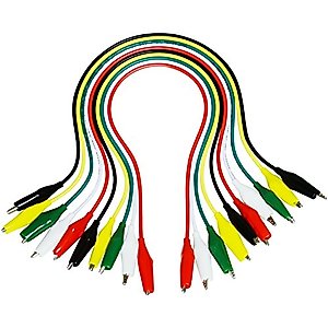 Elenco TL-6 Alligator Lead Set, 10-Piece, 14 inches