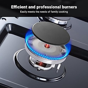 AAOBOSI Gas Cooktop 36 inch Gas Stove Built-in Gas Range Commercial Gas Stove Top, Propane Cooktop NG/LPG Switch, 6 Cast Iron Stove Top Covers for Gas Burners with 6 Burners for Cooking, Gas Grilling
