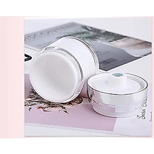 Cream Jar Vacuum Bottle Small, Lotion Dispenser With Pump, Travel Containers For Lotions And Creams Leak Proof, Airless Pump Bottles For Toiletries Cosmetic Container (30ml*3pcs)